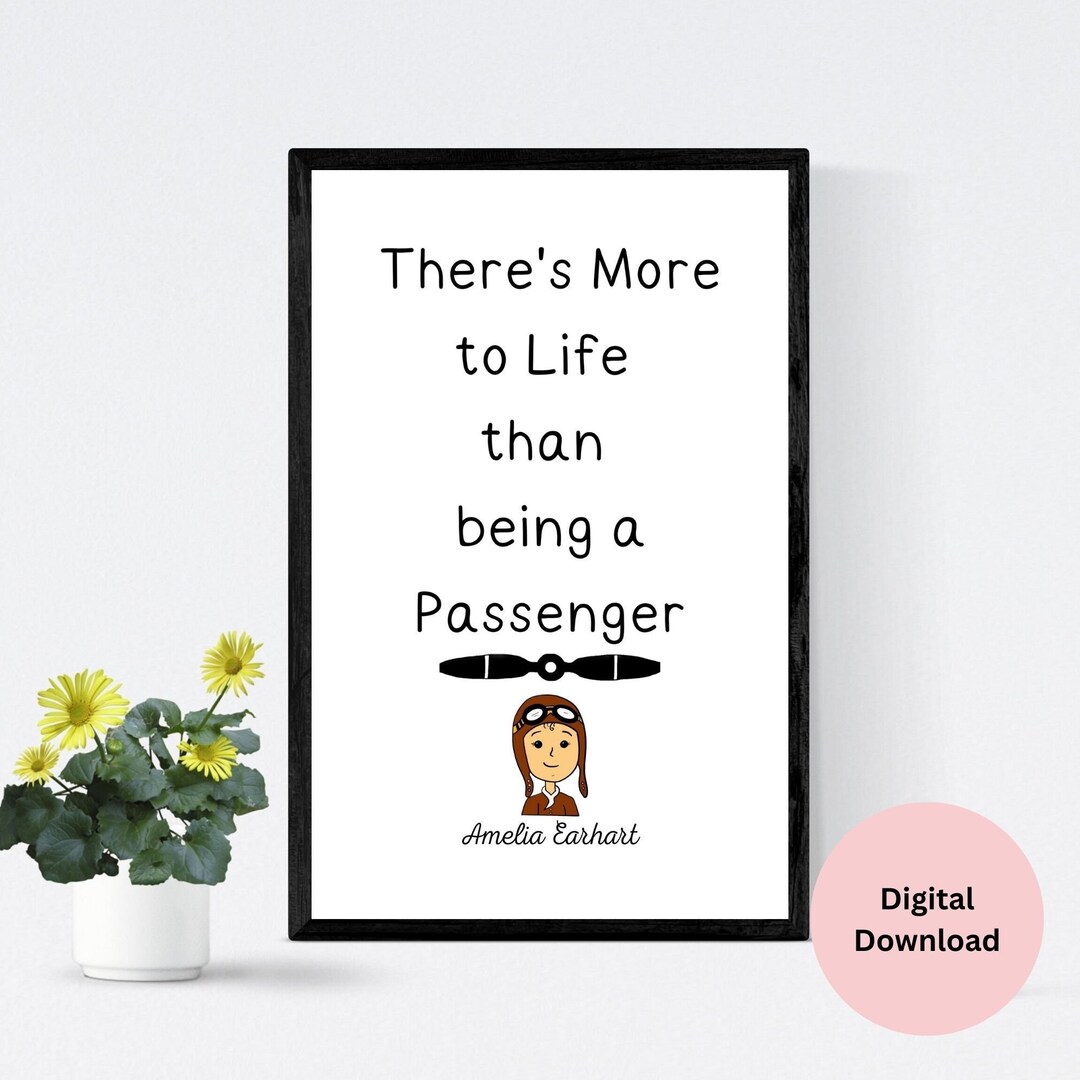 Amelia Earhart Quote, Nursery Art, Girls Room Quotes, Classroom Posters ...