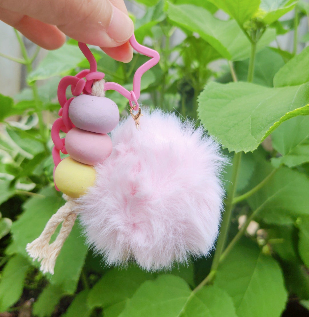 Customizable Keychain: Fluffy 3 Piece Assemble Keychain | Cute Galaxy ...