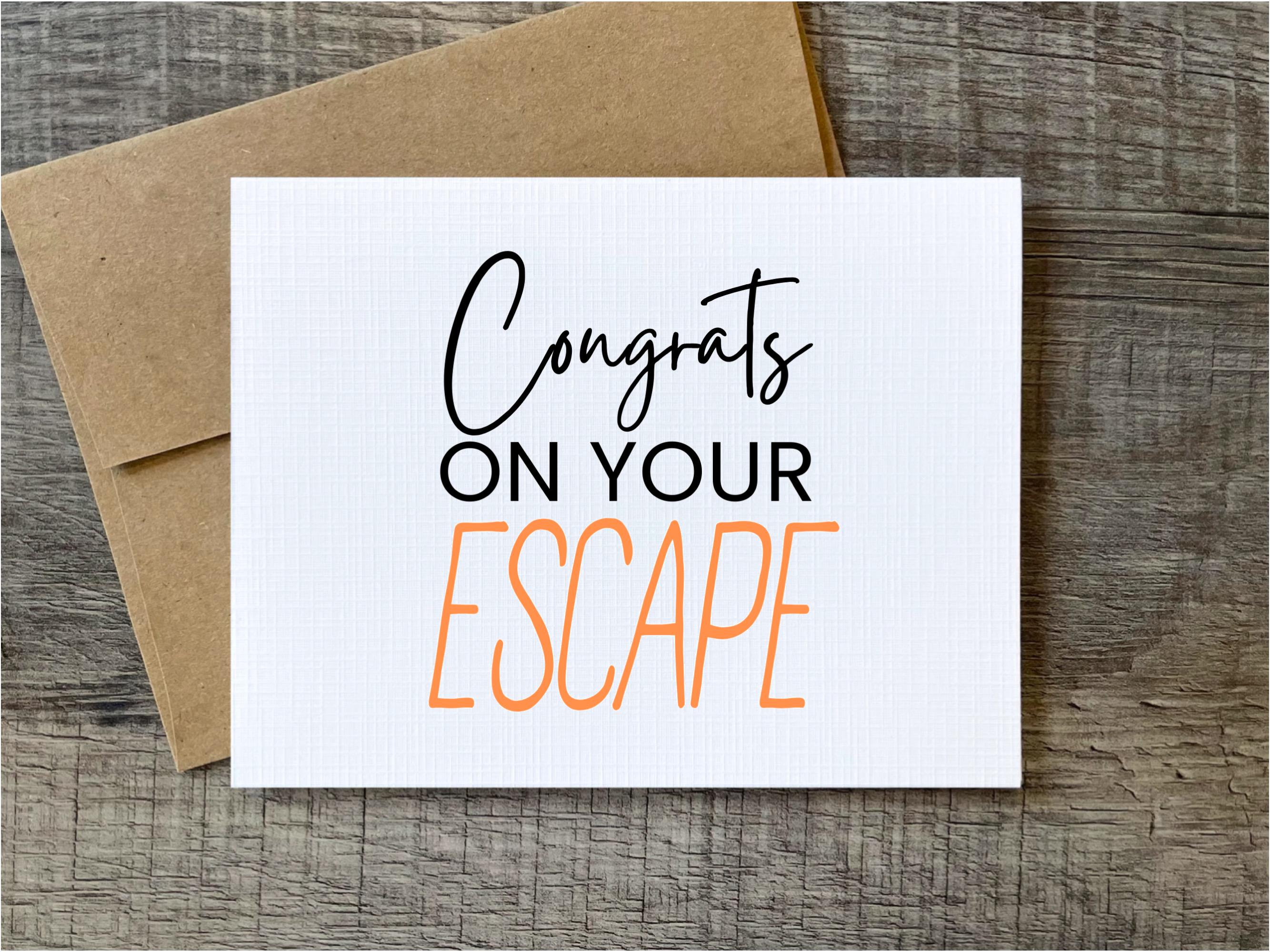 Coworker Goodbye / Coworker Leaving / Congrats on Your Escape / Traitor ...