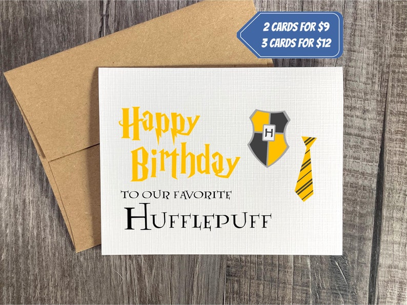 Harry Potter Birthday Card / Birthday Gift / Happy Birthday to Our ...