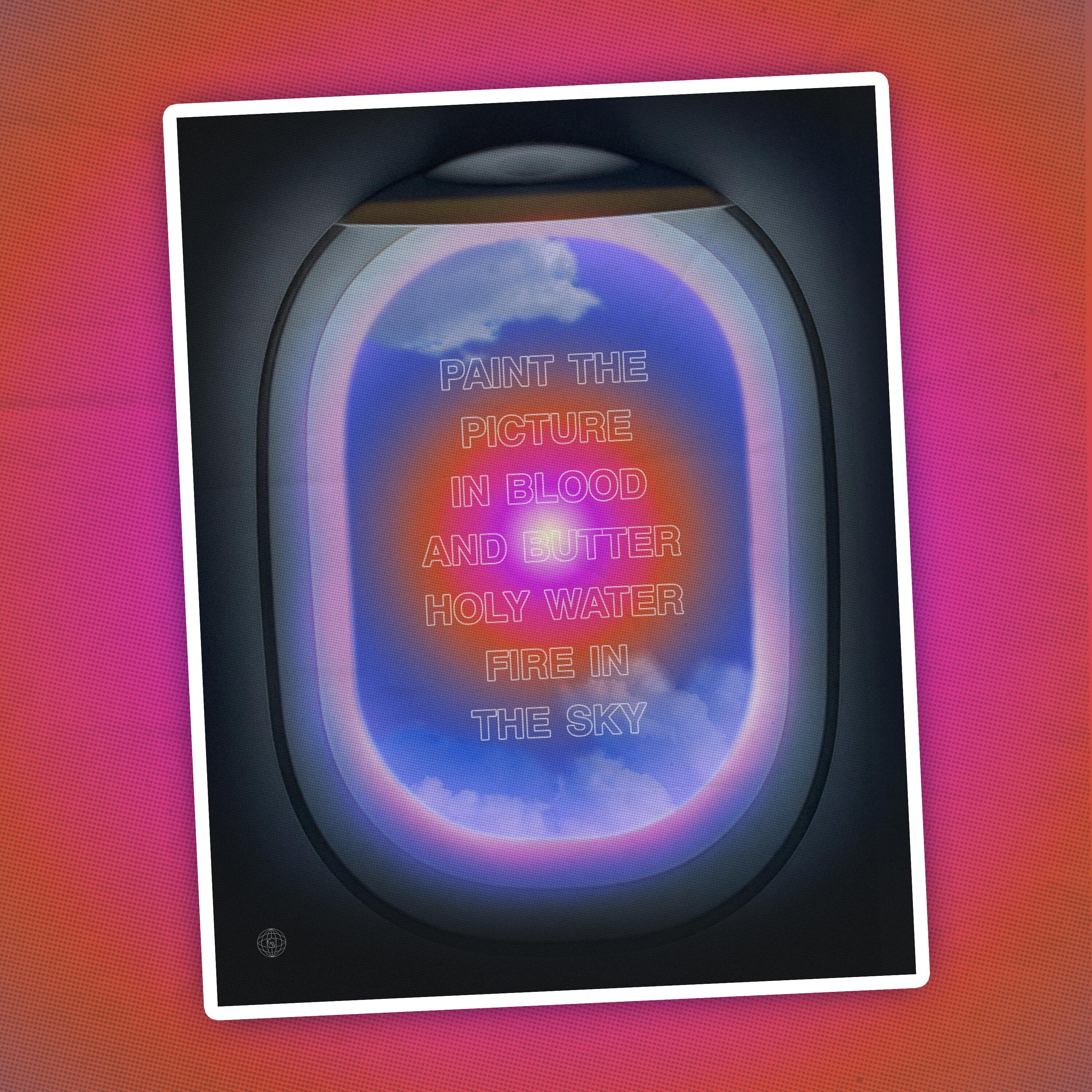 Gradient Plane Window Art Print With or Without Quote - Etsy