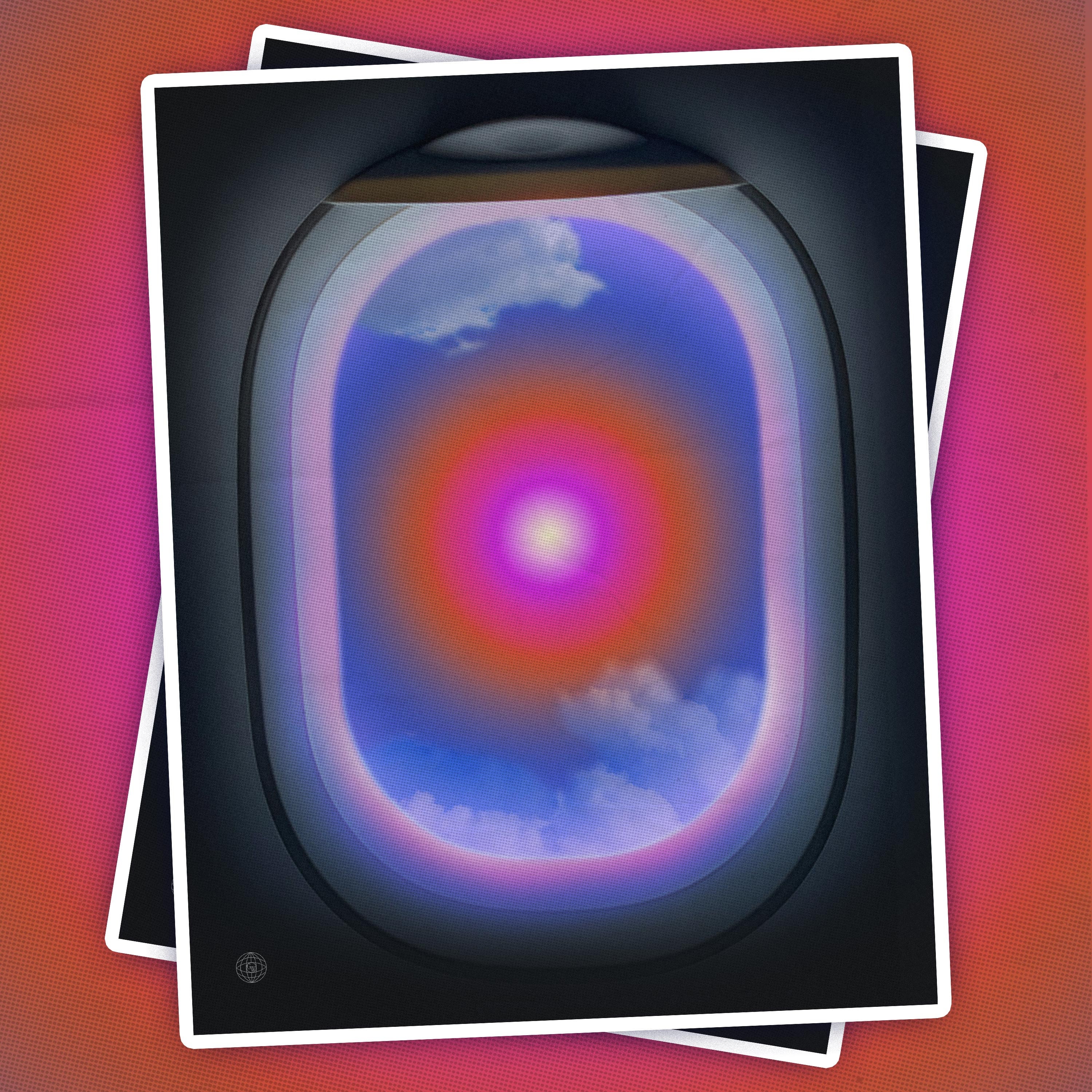 Gradient Plane Window Art Print With or Without Quote - Etsy