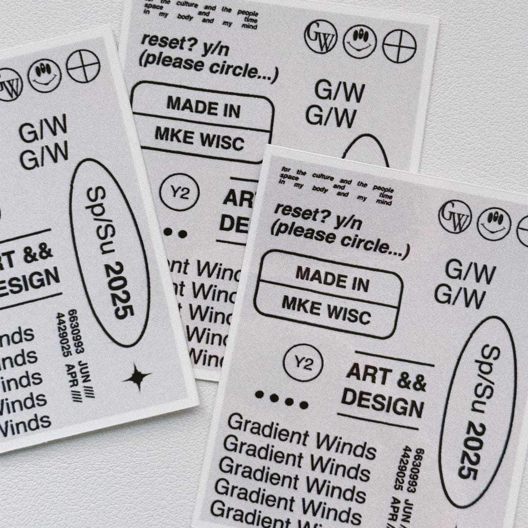 Gradient Winds Ethos Rectangle Brand Sticker - Etsy