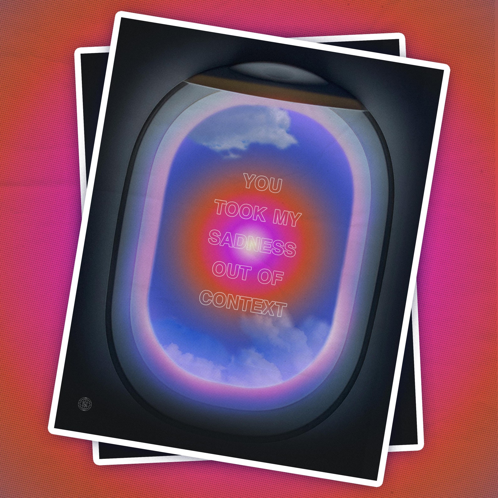 Gradient Plane Window Art Print With or Without Quote - Etsy