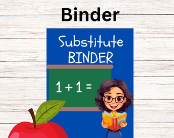 Editable Substitute Binder | Printable Sub Folder | Teacher Emergency ...