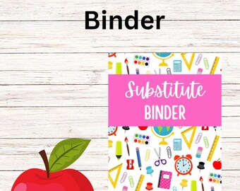 Editable Substitute Binder | Printable Sub Folder | Teacher Emergency ...