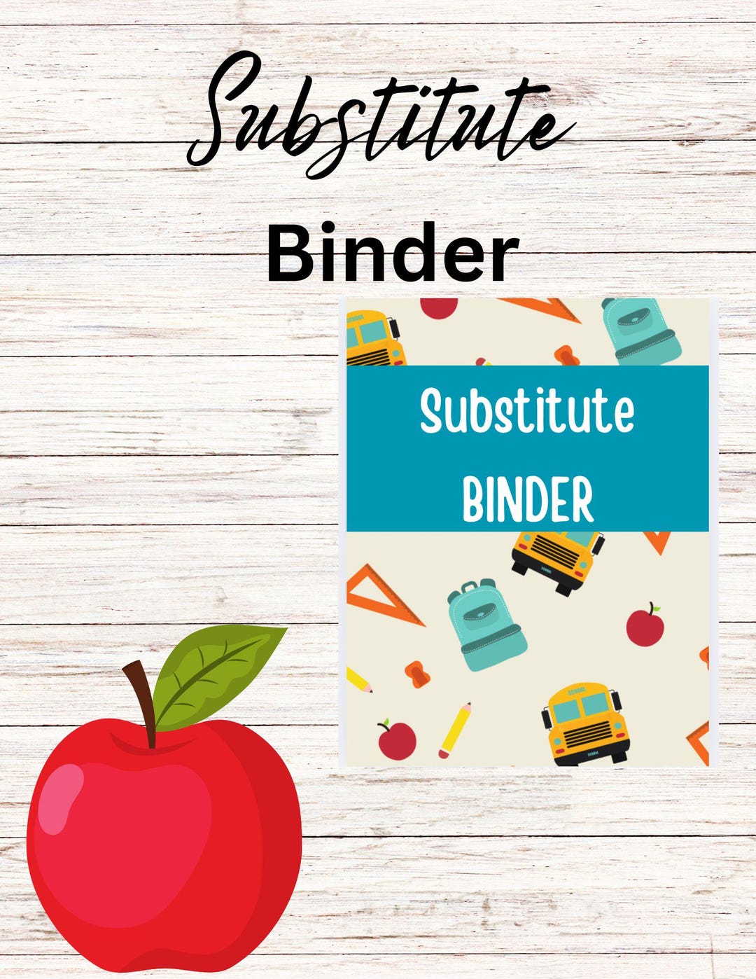 Editable Substitute Binder | Printable Sub Folder | Teacher Emergency ...