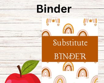 Editable Substitute Binder | Printable Sub Folder | Teacher Emergency ...