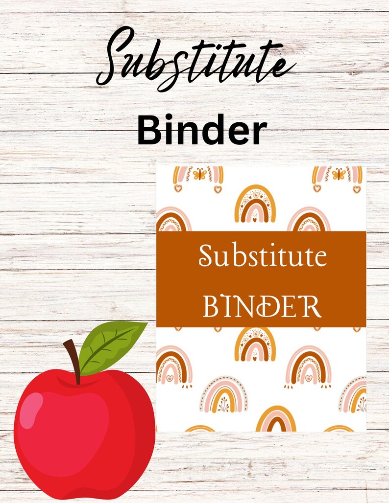 Editable Substitute Binder | Printable Sub Folder | Teacher Emergency ...