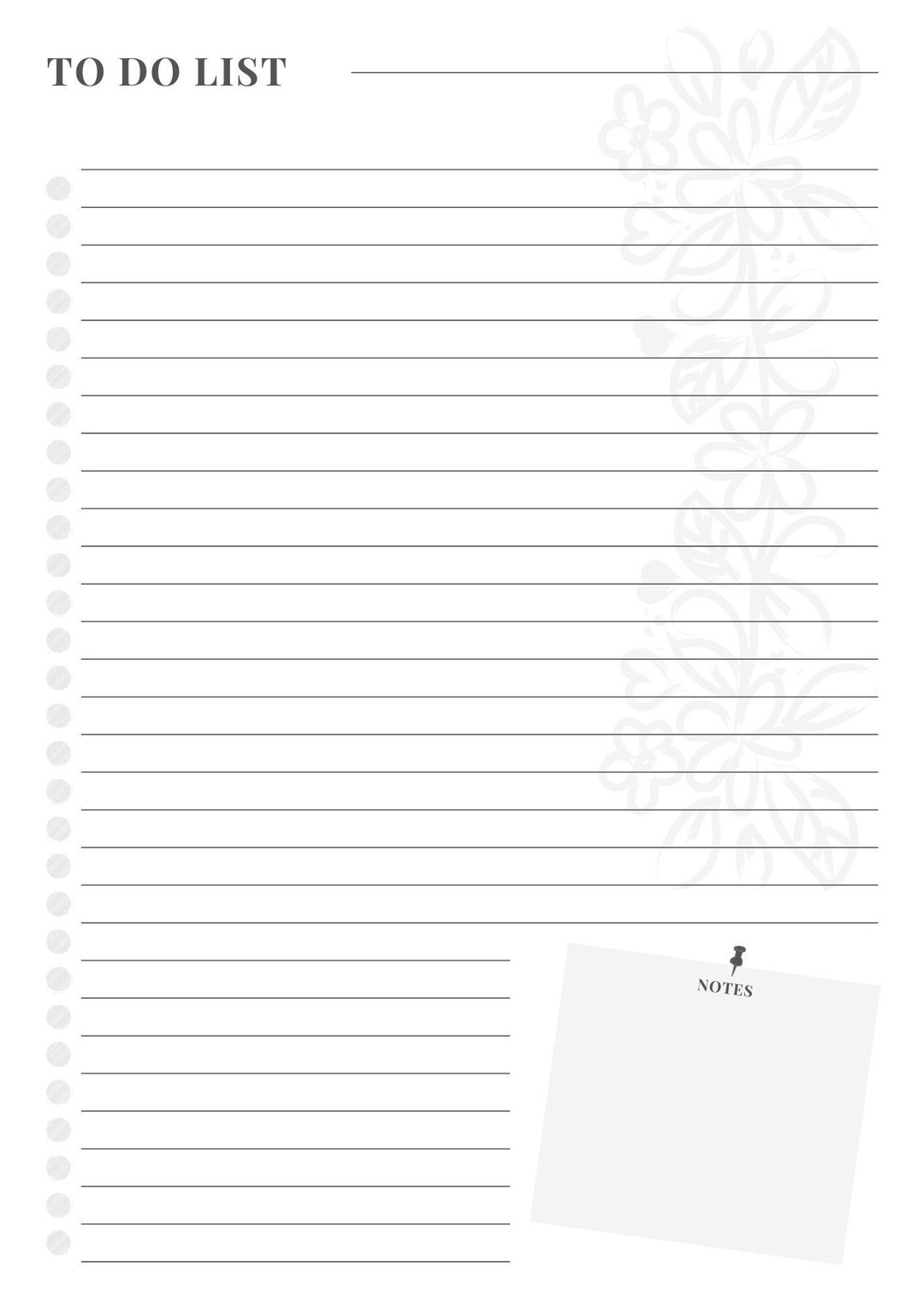 Minimalist to Do List - Etsy