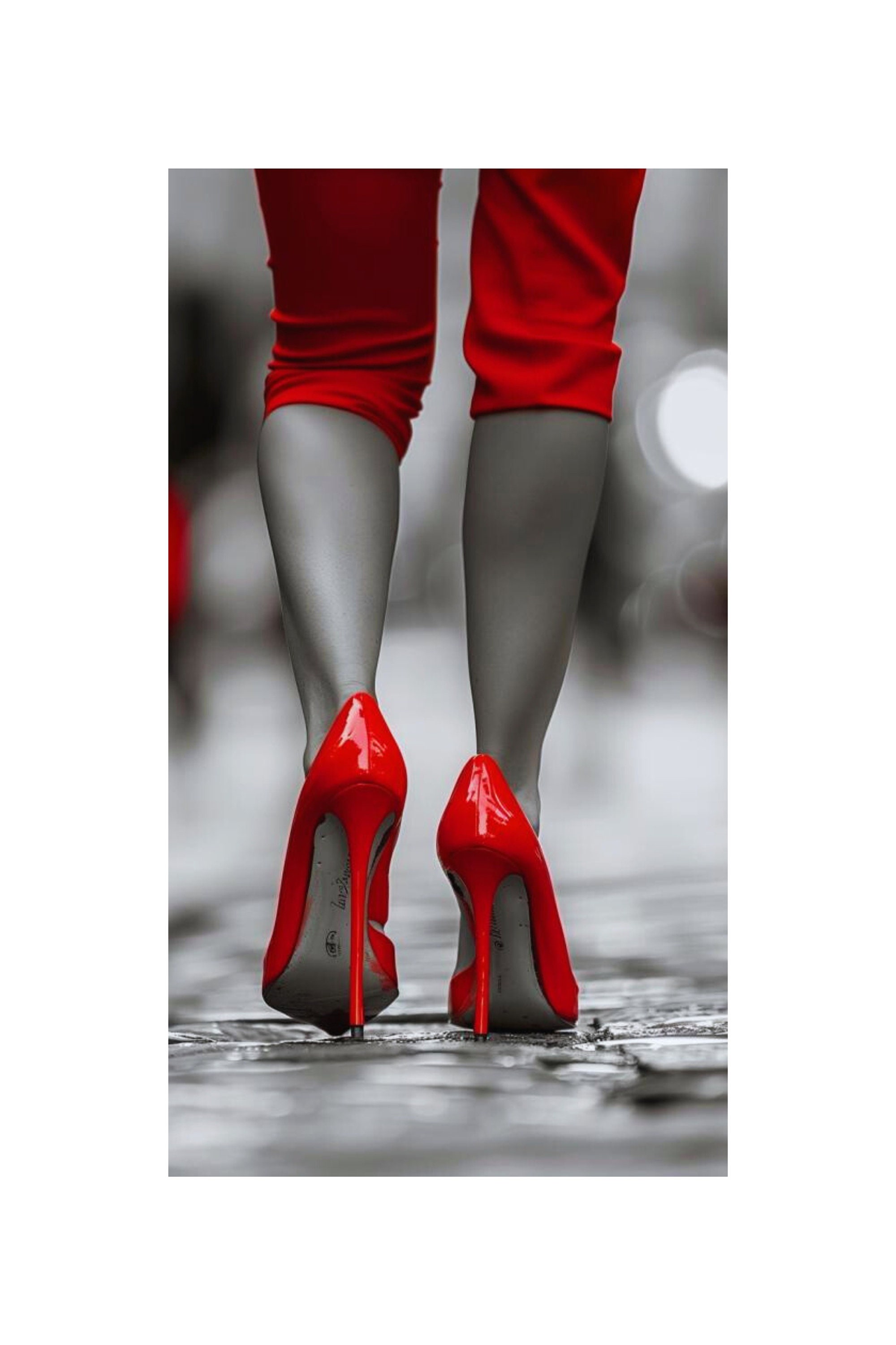 Red Heels Digital Painting Printable Painting Printable Wall Art Home ...