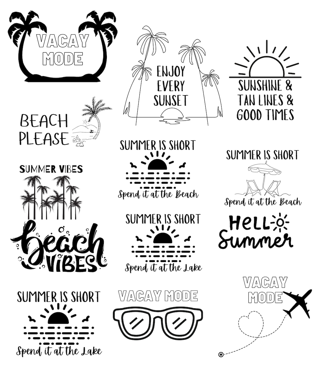 Summer SVG Files - Etsy