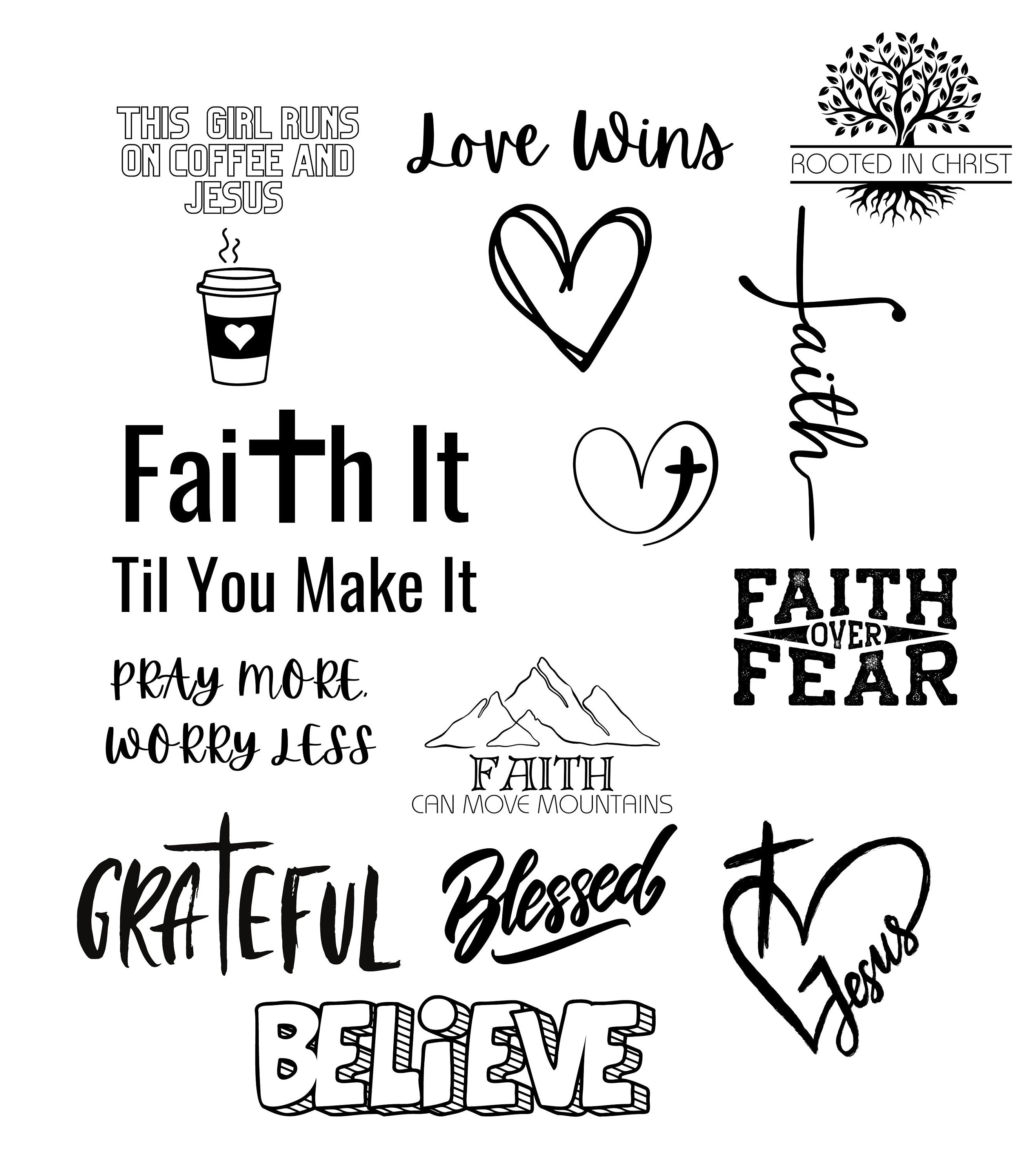 Religious SVG Files - Etsy