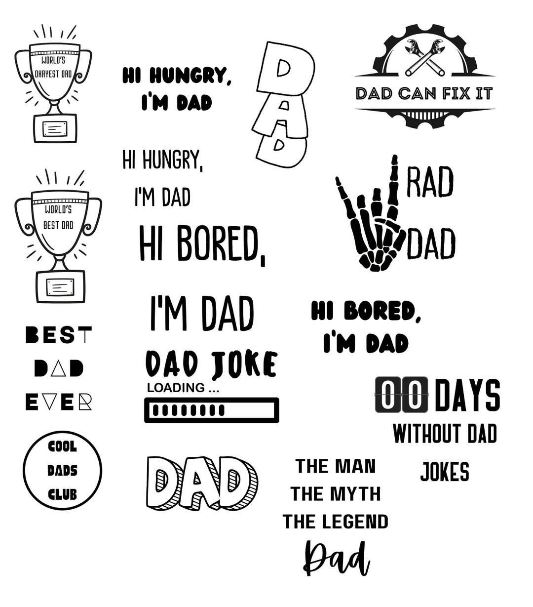 Dad SVG Files - Etsy