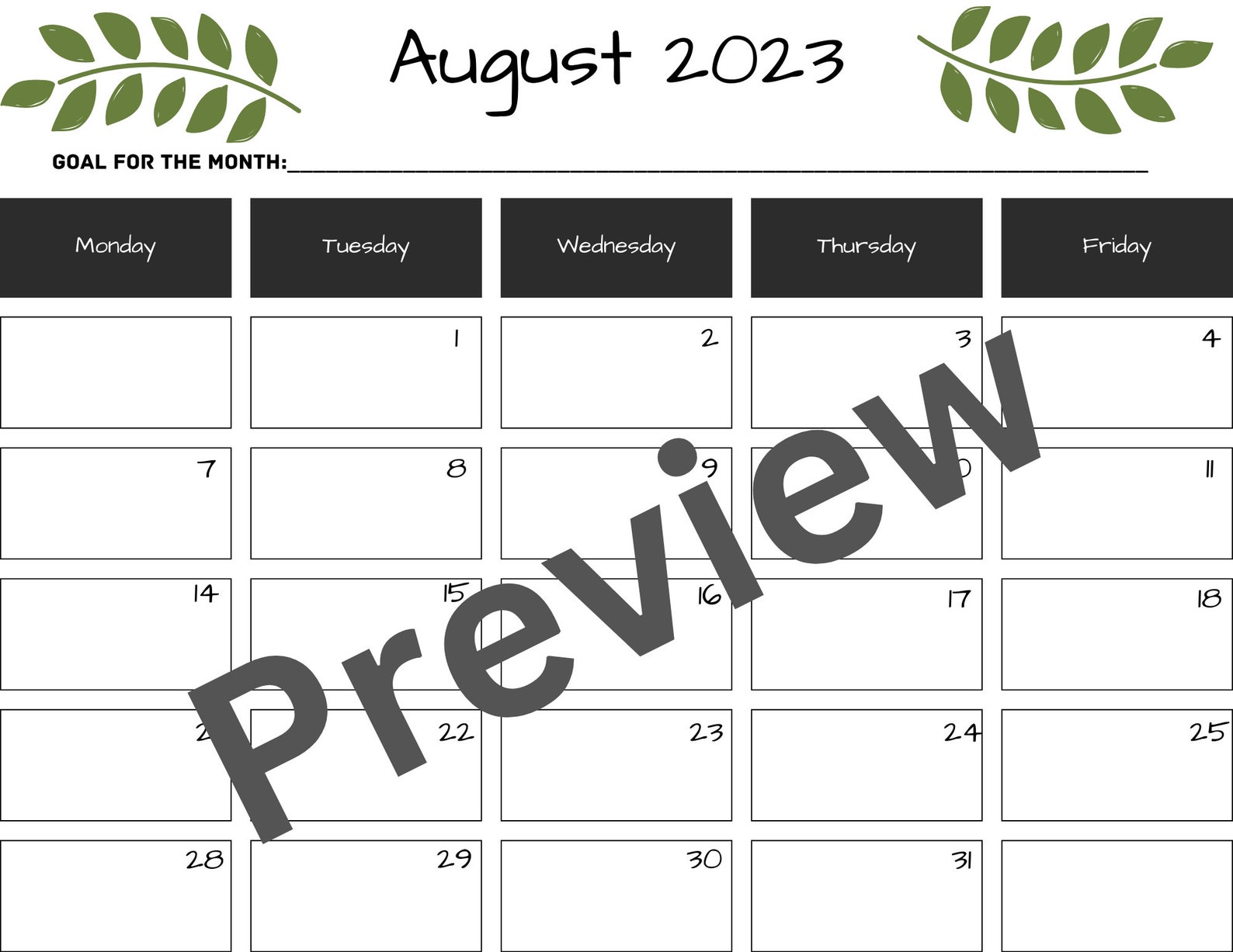 School Year Calendar 2023/2024 - Etsy