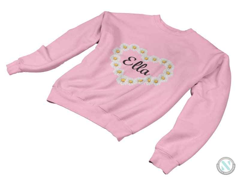 Custom Jumper Toddler Girls Autumn Soft Sweatshirt Personalized Floral ...