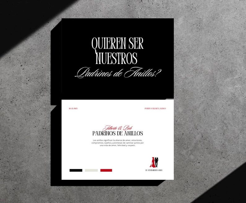 Padrinos De Anillos Wedding Proposal Card | Catholic Wedding | Editable ...