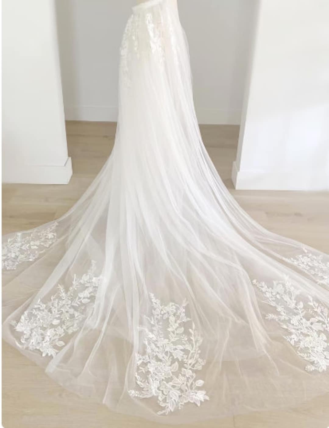 Tulle Detachable Skirt Small Detachable Train Tulle Skirt Detachable ...