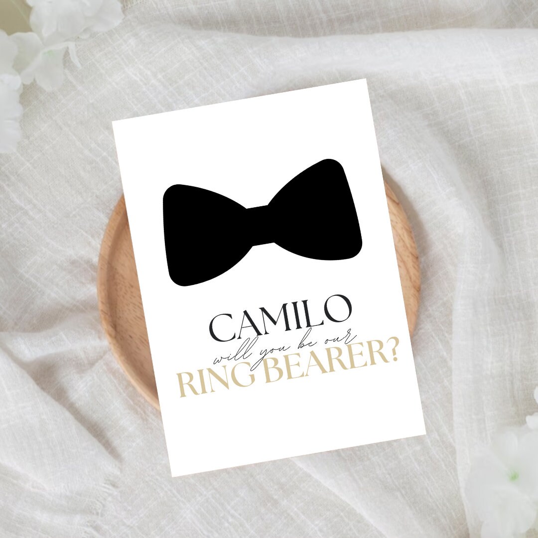 Ring Bear Proposal Card Printable Ring Bear Card Will You - Etsy