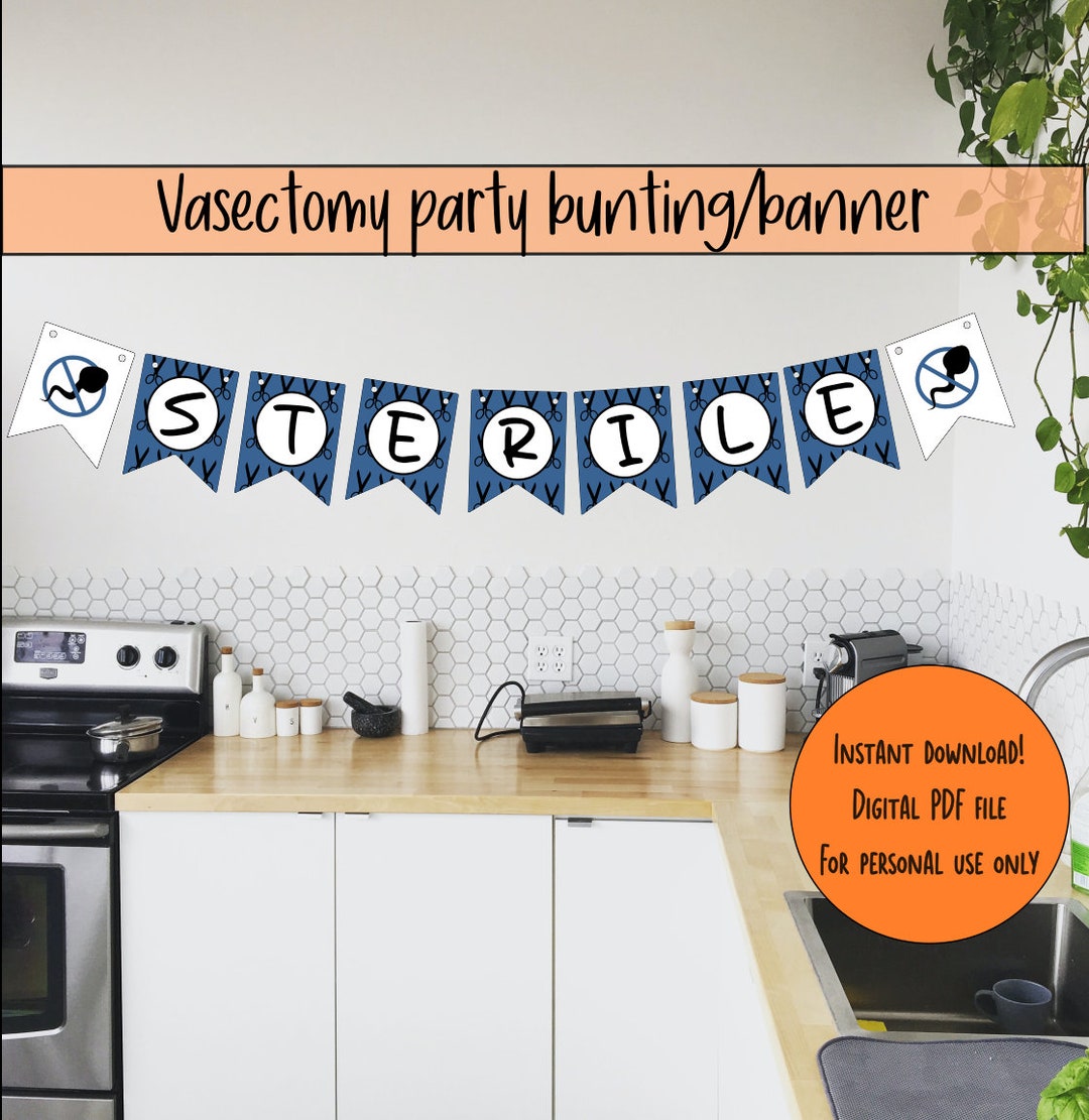 Vasectomy Party Bunting - Etsy