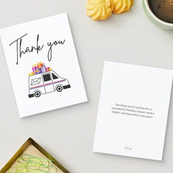 Letter Carrier Thank You Cards - Etsy