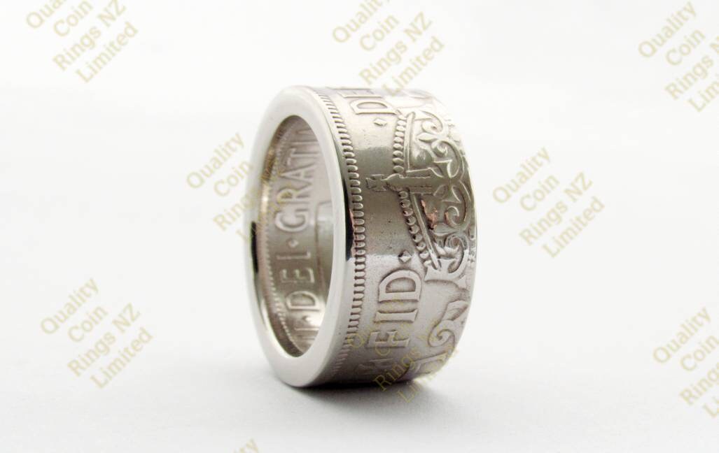 Brittish Half Crown Coin Ring - Etsy