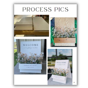 DIY Tutorial- Flower Box Welcome Sign - Picture and Text Instructions ...