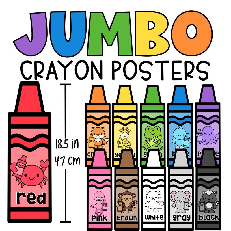 Color Posters Classroom Decor - Etsy
