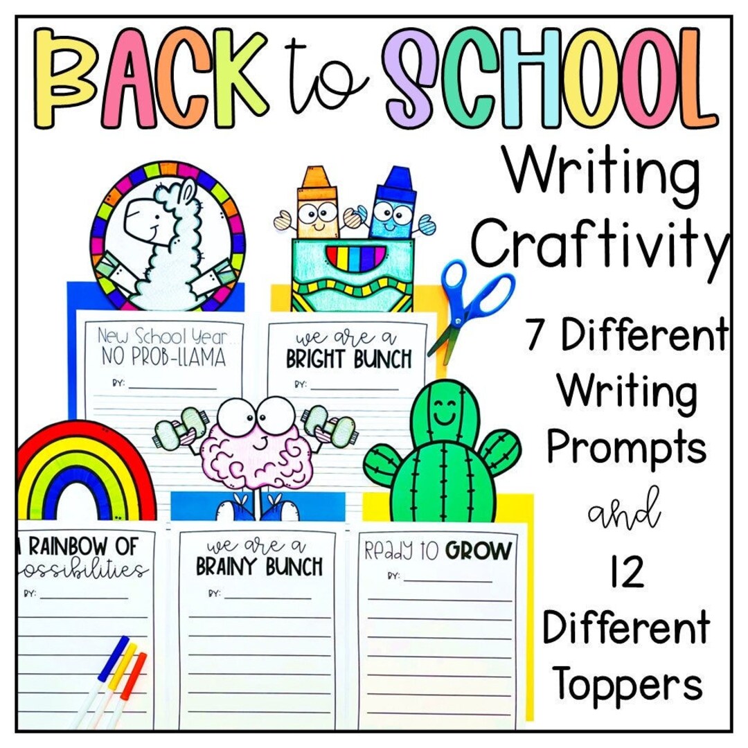 Printable Beginning of Year Back to School Craftivity Writing Craft - Etsy