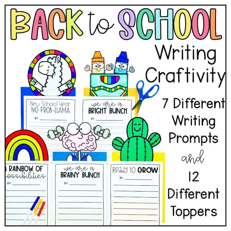 Printable Beginning of Year Back to School Craftivity Writing Craft - Etsy