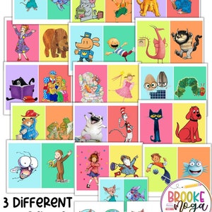 Brights Classroom Library Book Character Portraits for Character ...