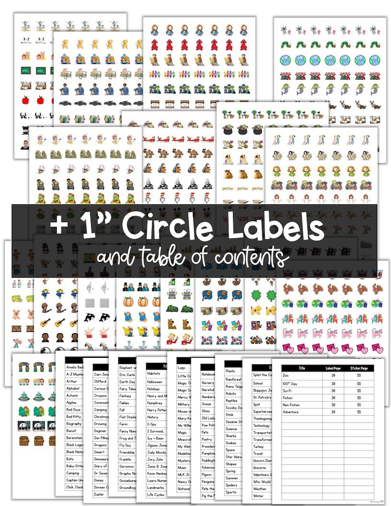 ULTIMATE Classroom Library Printable Book Bin Labels 150 Options ...