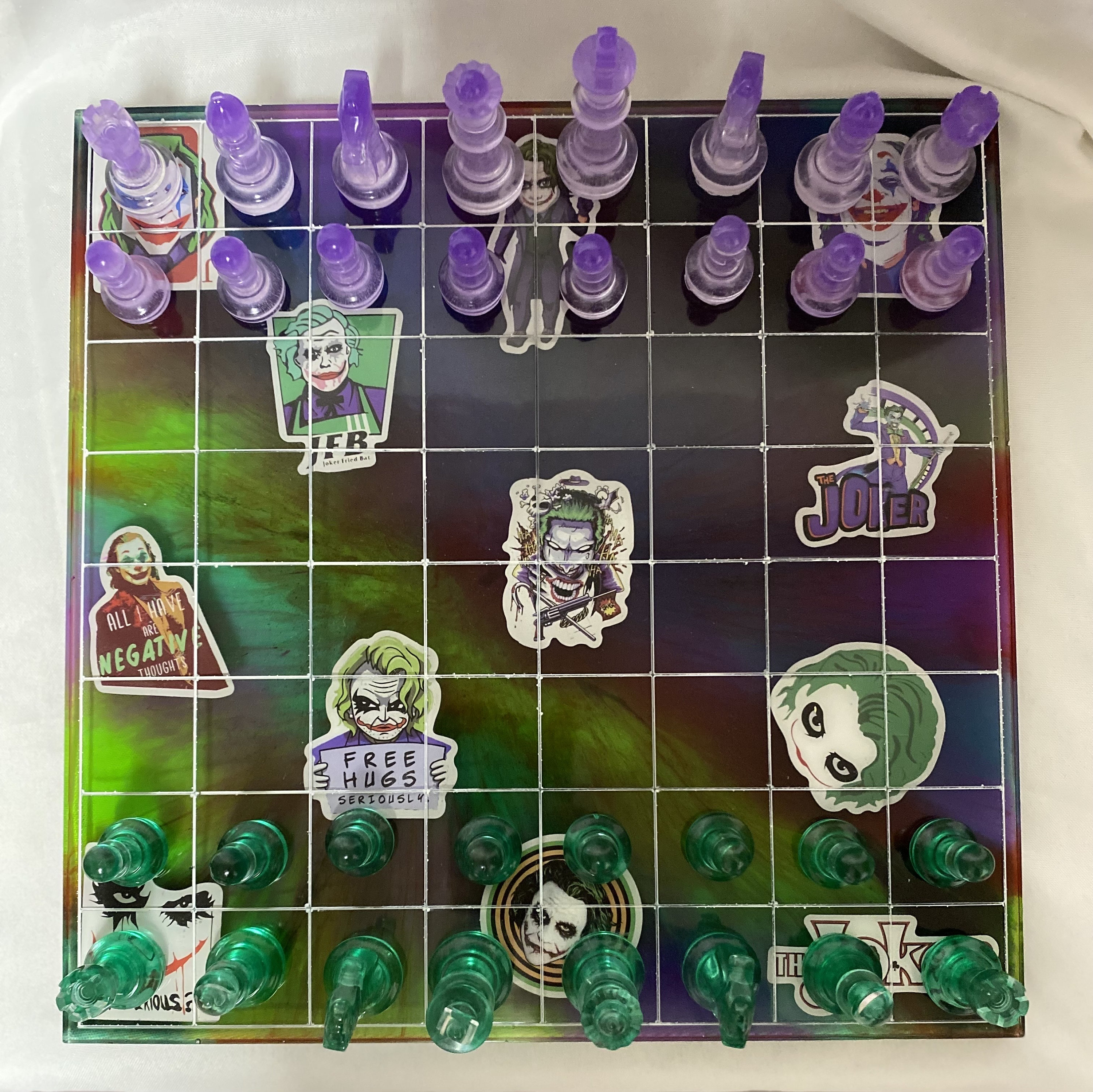 Customizable Epoxy Resin Chessboard Board Game - Etsy