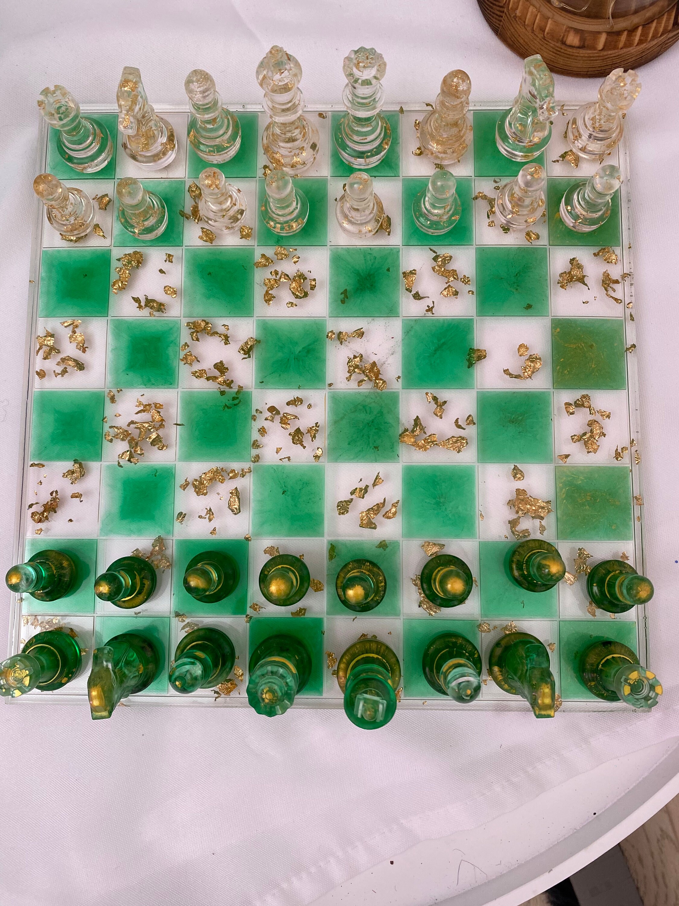 Customizable Epoxy Resin Chess Board Board Game - Etsy