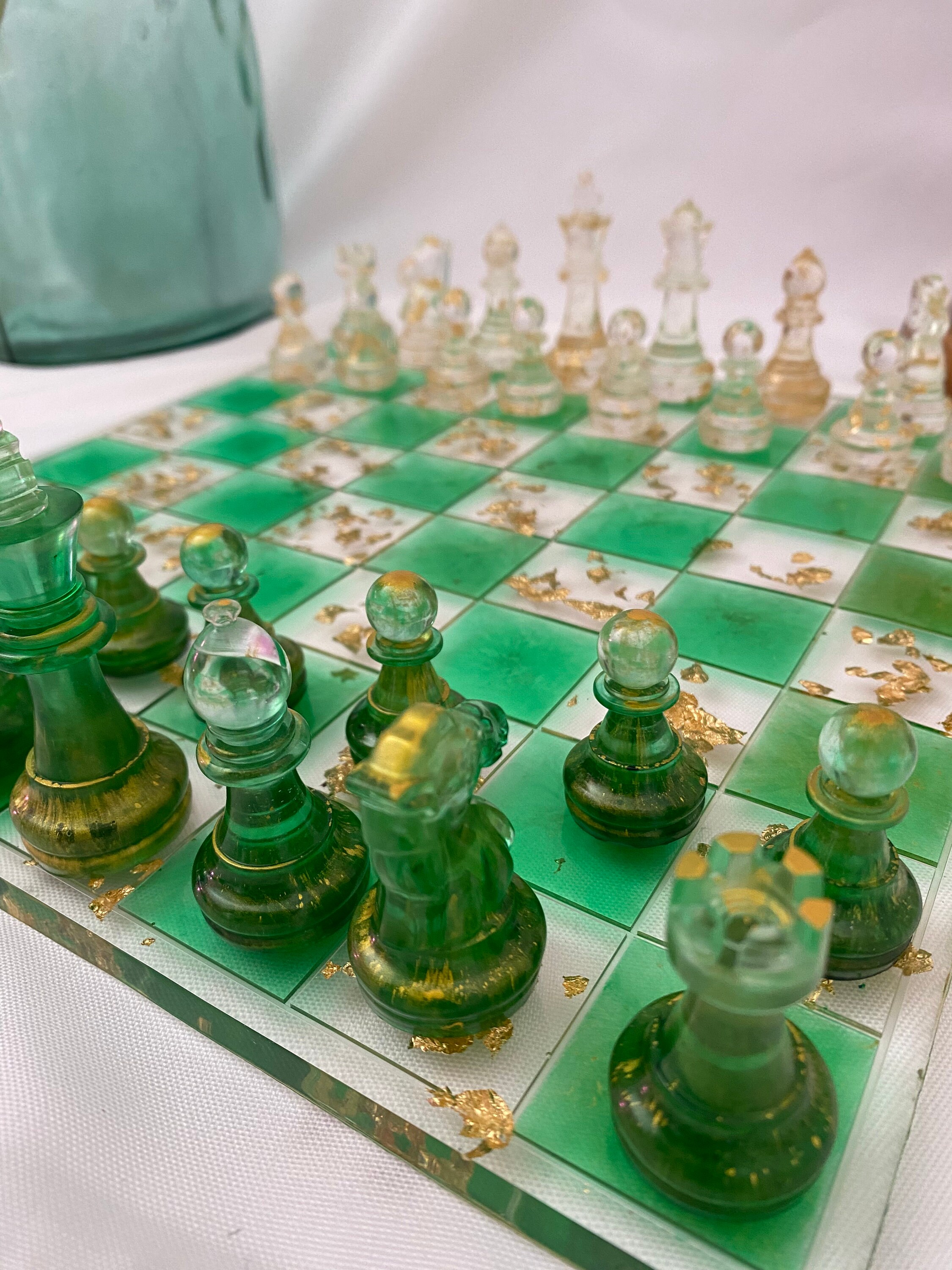 Customizable Epoxy Resin Chess Board Board Game - Etsy