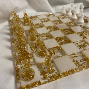 Customizable Epoxy Resin Chessboard Board Game - Etsy