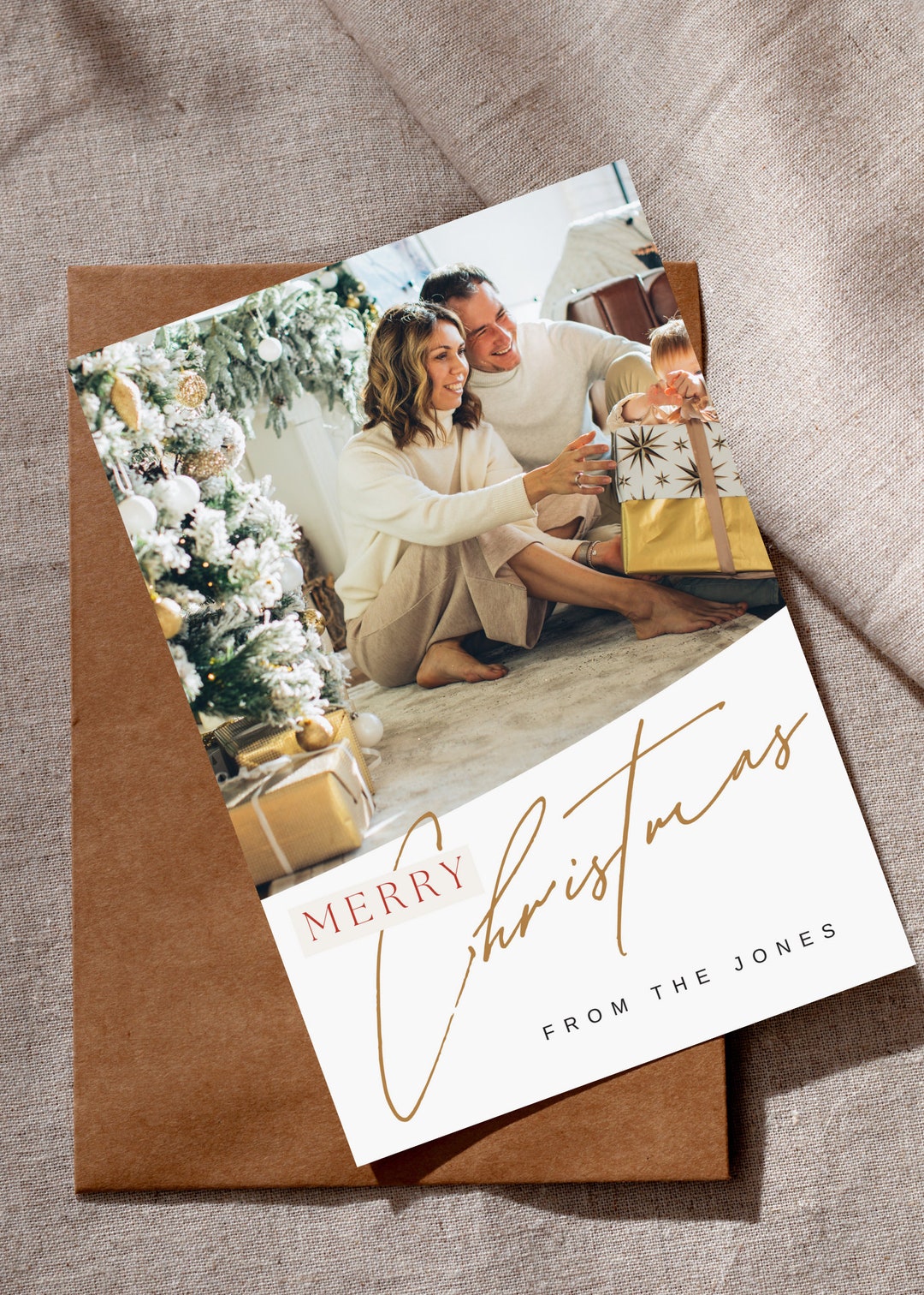 Classy Christmas Card | Elegant and Gold | Simple and Traditional ...