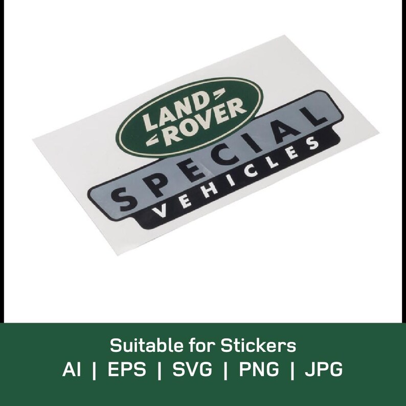 Land Rover Special Vehicle Logo Vector in Multiformat AI PNG SVG ...