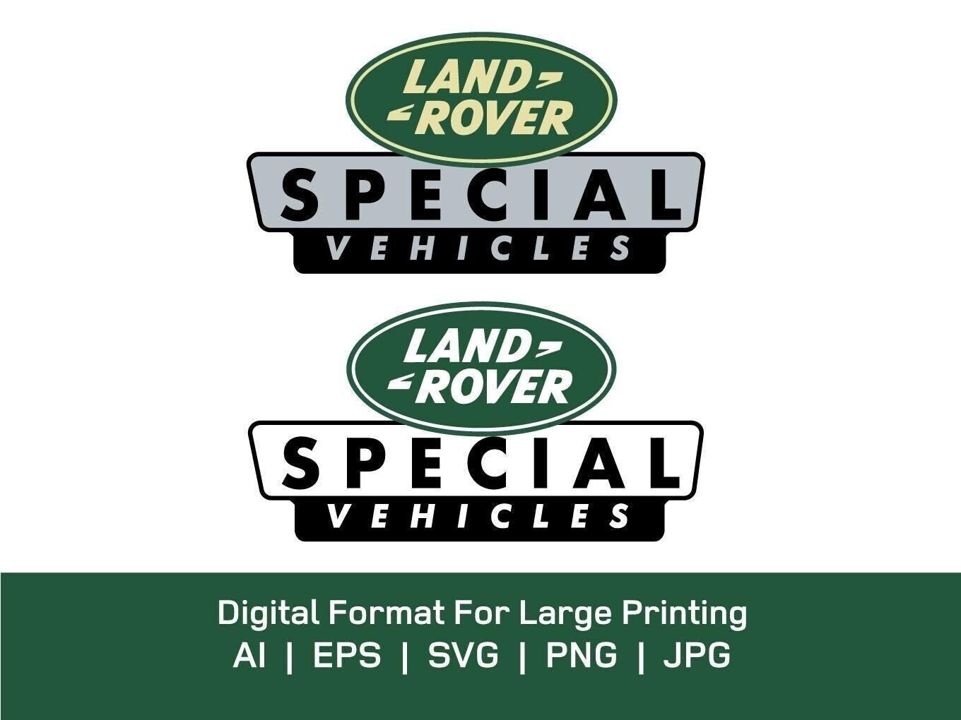 Land Rover Special Vehicle Logo Vector in Multiformat AI PNG SVG ...