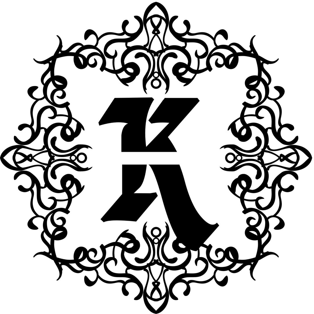 Svg Split Alphabet Monogram Svg Cricut Font Svg Cursive Etsy