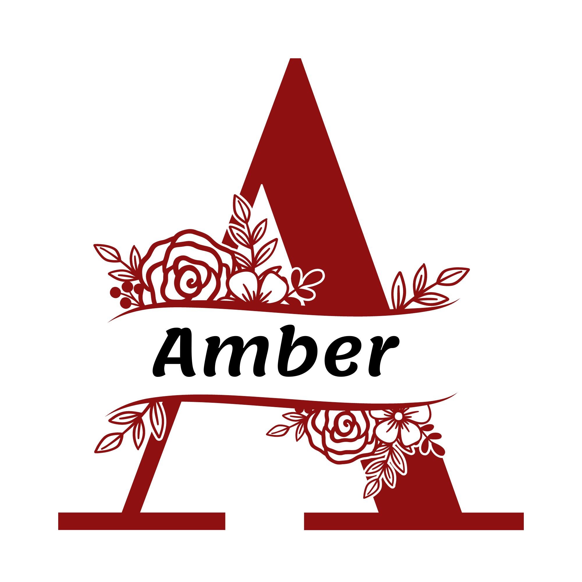 Split Letters Monogram Svgfiles for Cricut/laser for - Etsy