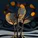 Beautiful Calming Trees - Digital Art - Handmade - for Living Space ...