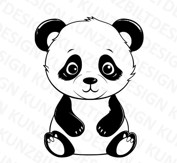 Cute Panda SVG, Panda Picture, Animal SVG, Panda Download - Etsy
