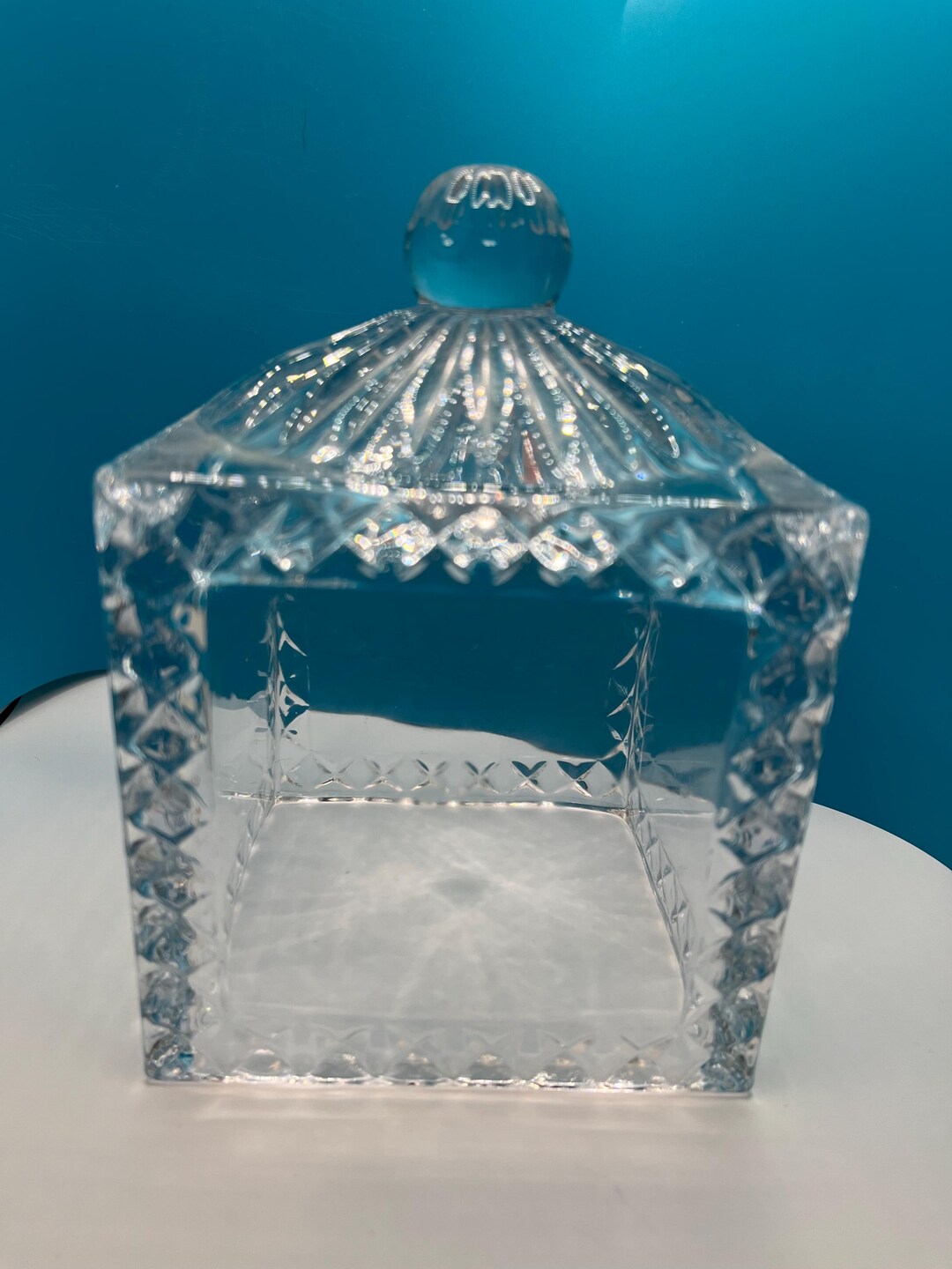 Crystal Glass Square Cloche - Etsy
