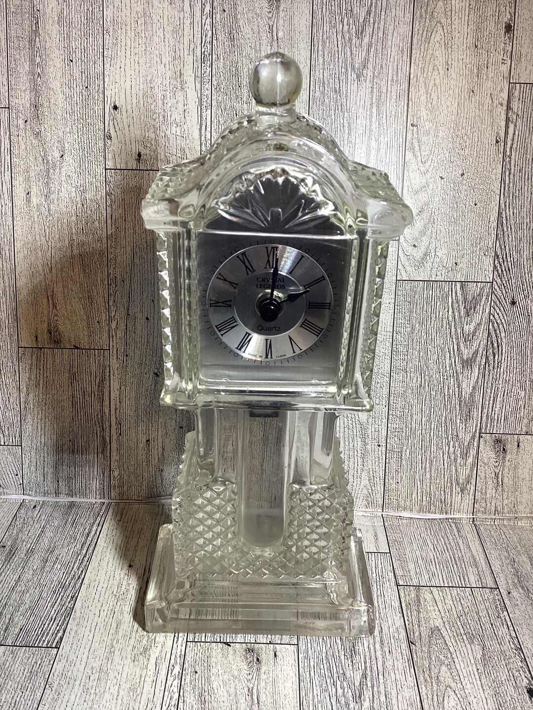 Crystal Legends 24% Lead Crystal Mini Grandfather Clock by Godinger - Etsy