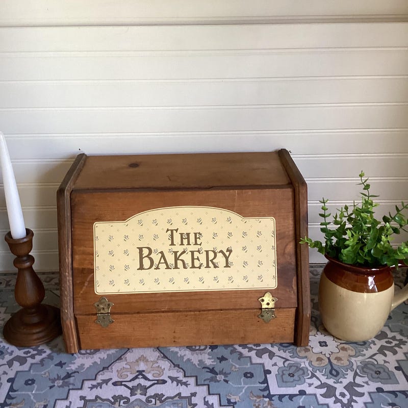 Vintage Bread Box - Etsy