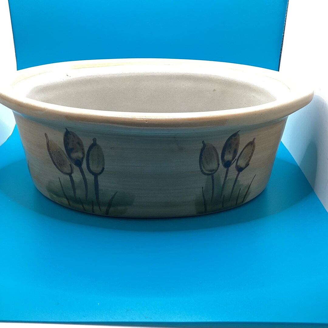 Louisville Stoneware Oval Serving Dish - Cattail Pattern - Vintage Home ...
