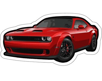 Sticker Dodge SRT Hellcat Redeye Round - Etsy