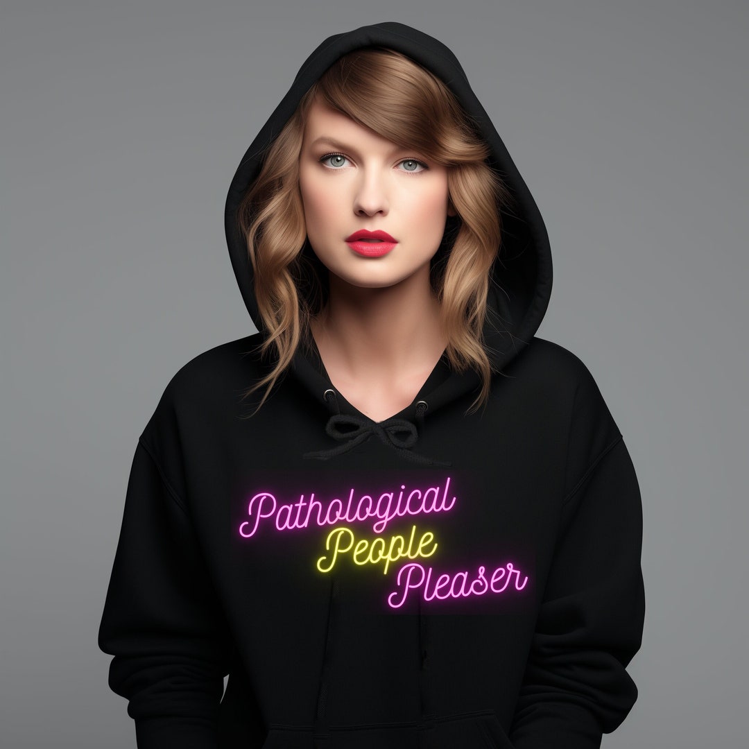 Pathological People Pleaser Neon Sign Hooded Sweatshirt - Etsy