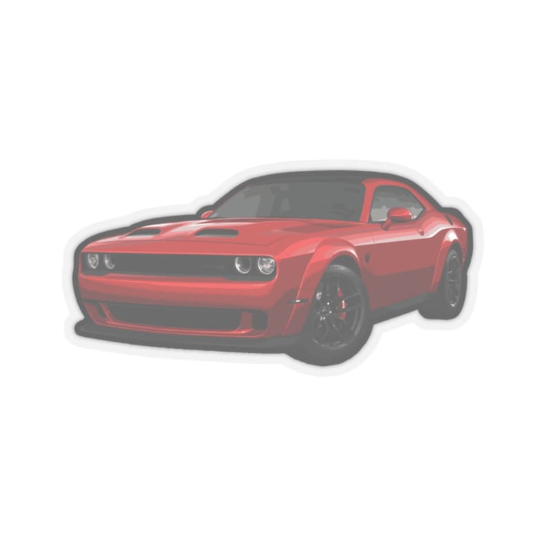 Dodge Challenger Hellcat- Kiss-cut Stickers - Etsy